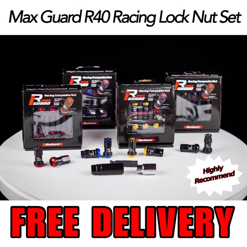 Max Guard Racing Nuts R40 M12x1.5 / M12x1.25 Heptagon Nuts Lock Nuts ...
