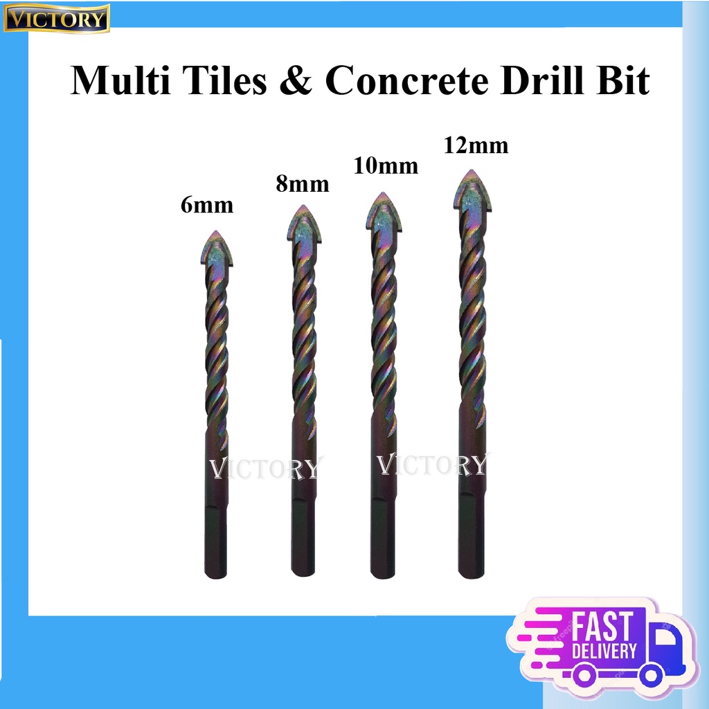 6mm 8mm 10mm 12mm Multi Tiles And Concrete Drill Bit/Multifunction Drill Bits /Ceramic Wall Tile ...