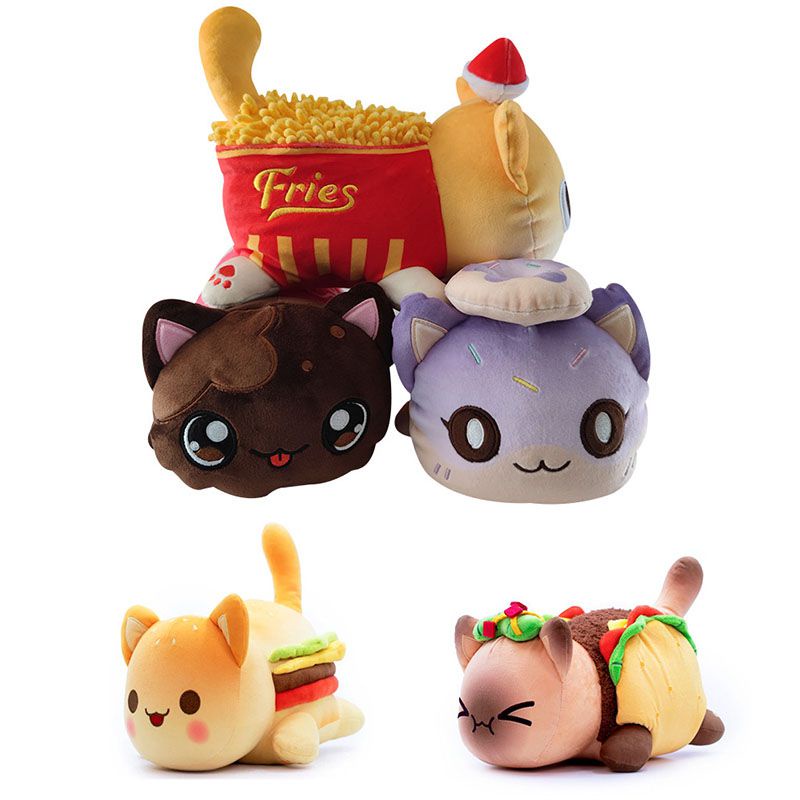 Aphmau MeeMeows 28cm Aphmau Meow Meows Plush Doll French Fries Burgers ...