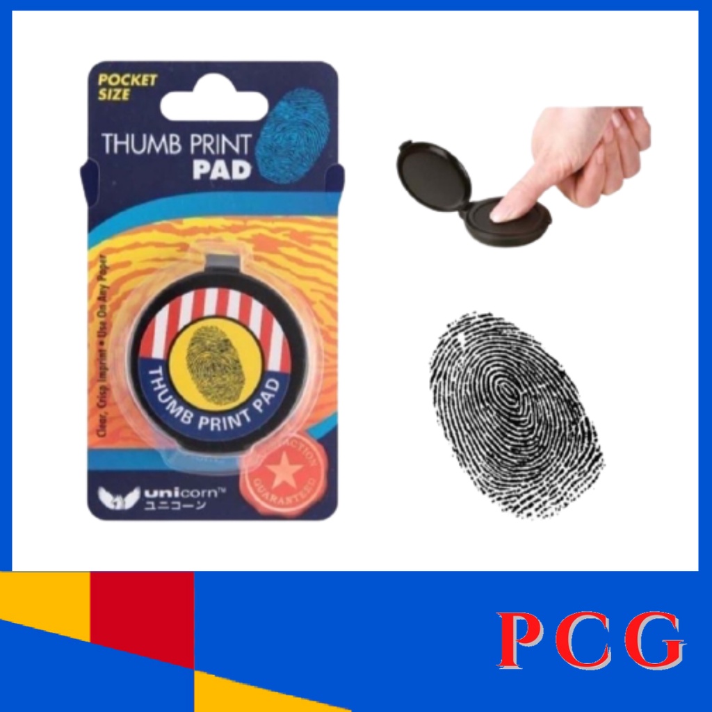 Thumb Print Pad (Pocket Size) UTP-490 / Cap Ibu Jari Dakwat Hitam ...