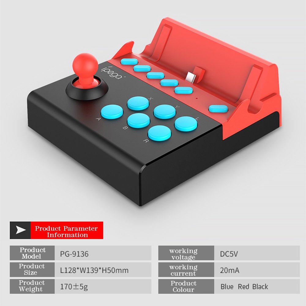 ipega PG-9136 arcade joystick for Nintendo switch single joystick controller gamepad for ...