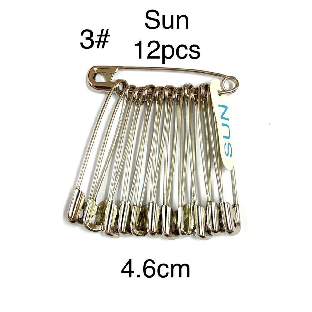 12 Pcs Safety Pins / Pin Keselamatan 安全别针扣针 | Shopee Malaysia