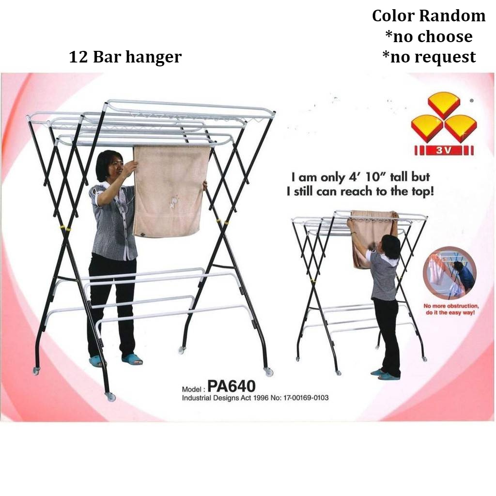 JFH 3V 4' PAXON (6 /8/10/12) BARS CLOTHES HANGER / Ampaian Baju Kain ...