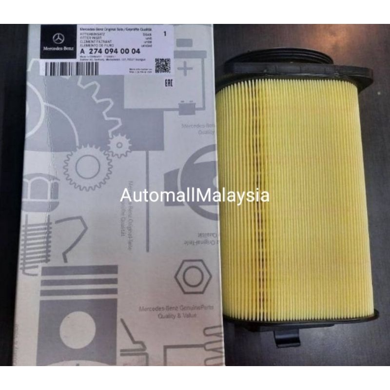 Mercedes-Benz Intake Air Filter A 2740940004 M274 W204 W205 W212 W253 ...