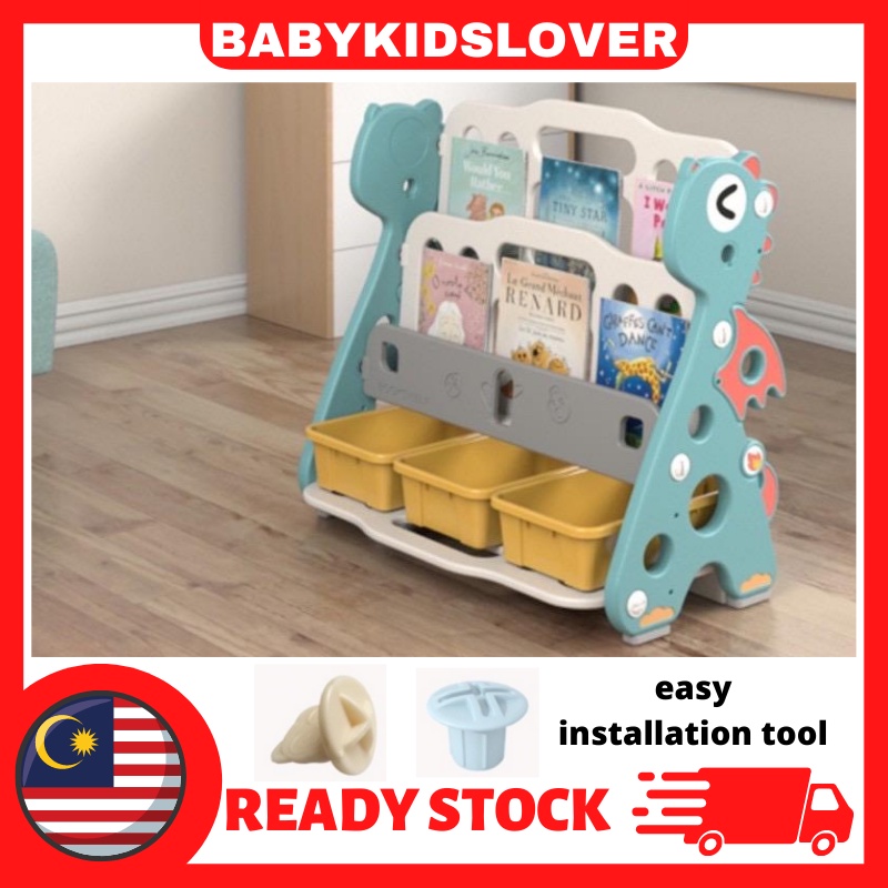 [Ready Stock] Mini Book Rack for Kids Mini Book Shelf BookShelf Storage ...