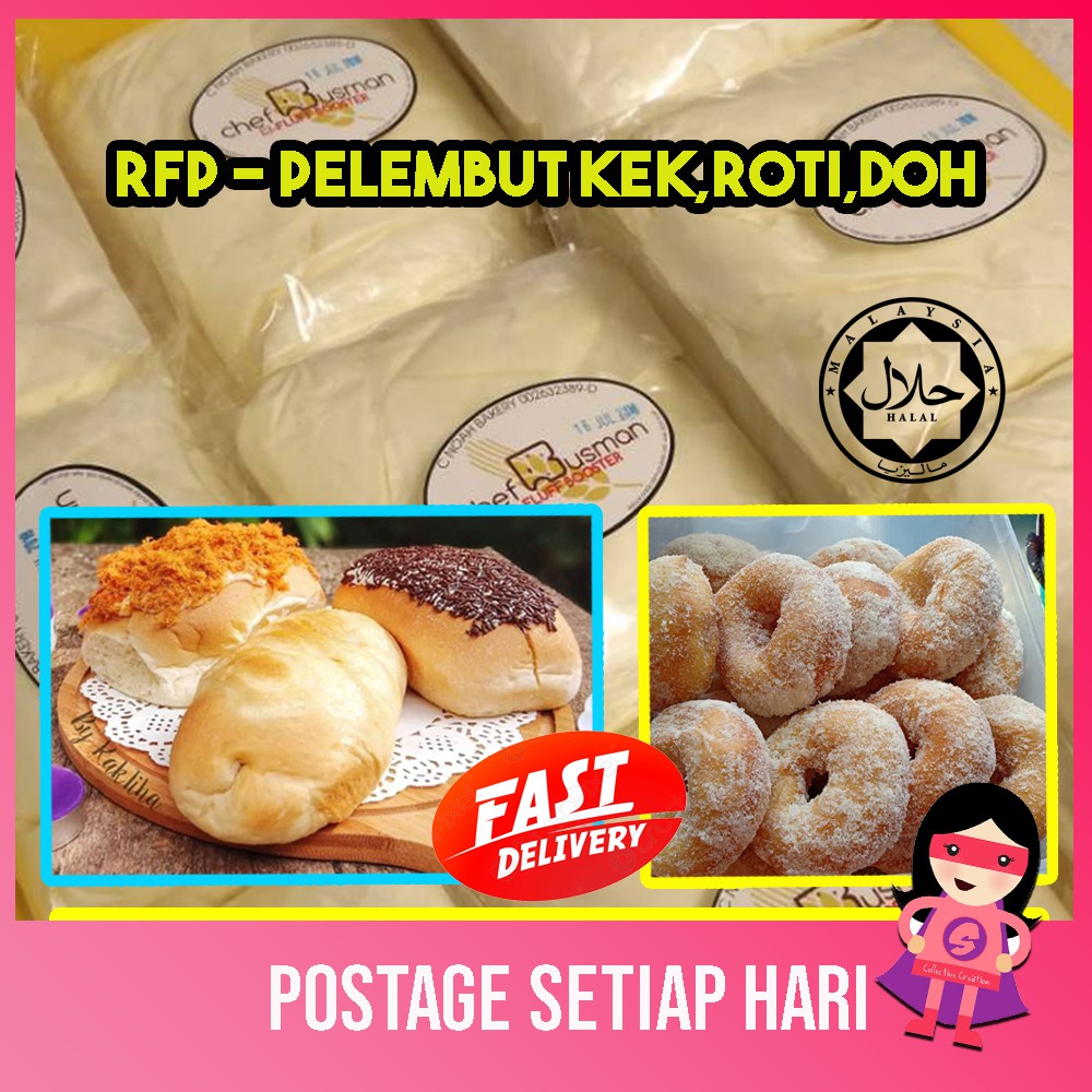 Halal Pelembut roti & kek Halal - Bread Softener - RFB / Dough /Bread ...