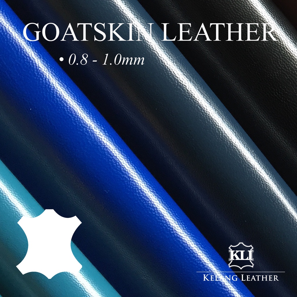 Various Colours Goat Skin 0.8 - 1.0mm Chrome Tanned Genuine Soft Goat ...