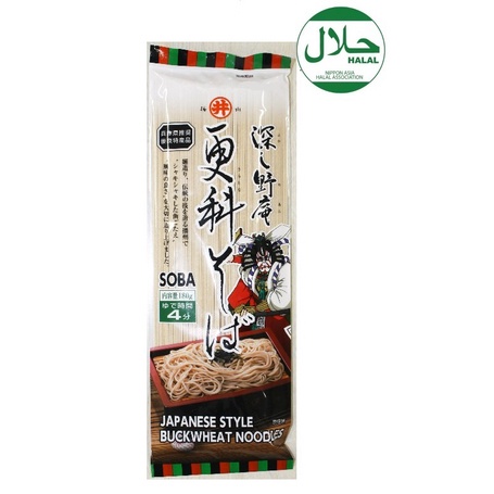 Toa Shokuhin Sarashina Soba 180g [HALAL] Dried Soba Buckwheat Noodles ...