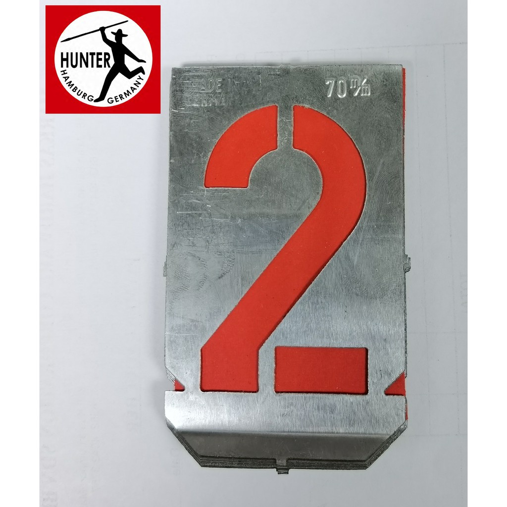 Hunter Germany Number Stencil (0-9) - 120mm; 150mm | Shopee Malaysia