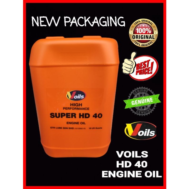 DIESEL ENGINE OIL HD 40 VOILS (18 Quartz) | Shopee Malaysia