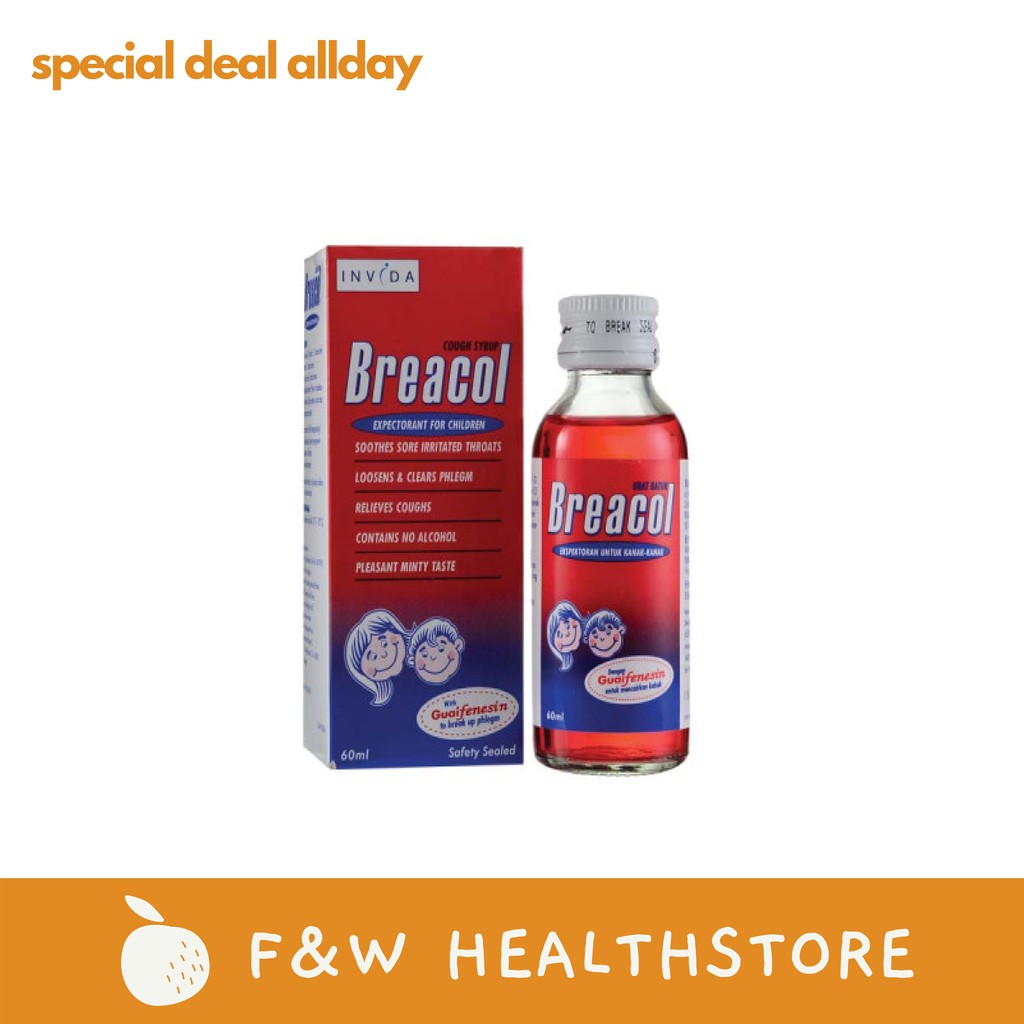 Breacol Cough Syrup for Children (60ml) | Shopee Malaysia