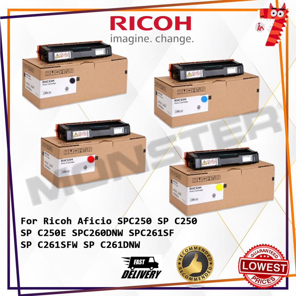 Ricoh Original SPC260 SPC261 SPC250 Toner Cartridge for Ricoh Aficio SP ...