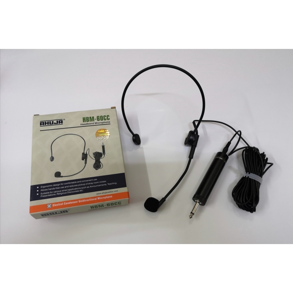 Ahuja Headband Microphone HBM-60CC / Headmic / Headset Mic / Mikrofon ...