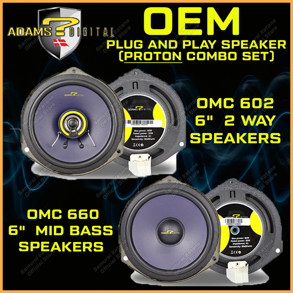 ADAMS DIGITAL / ADAM DIGITAL Proton Plug & Play OEM Car Speaker Kereta ...