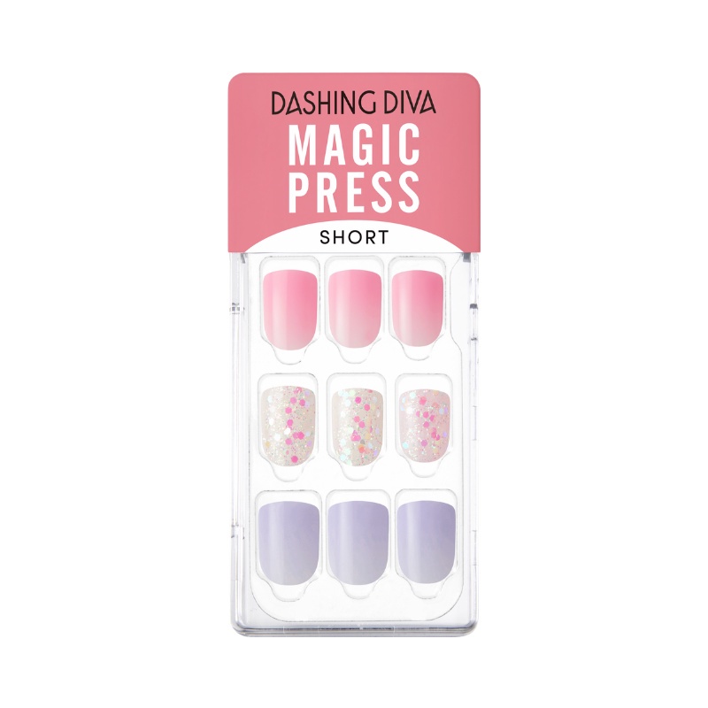 DASHING DIVA Magic Press Short Mani Cotton Candy Syrup MDR1227SS ...