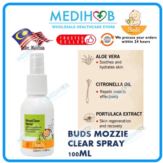 BEO Buds Mozzie Clear Spray (100ml) EXP10/2025 | Shopee Malaysia