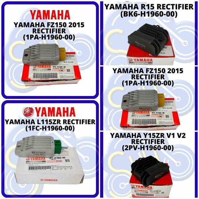 YAMAHA RECTFIER REGULATOR KATAB MODEL L115 R25 R15 FZ150 Y15ZR V1 V2 ...