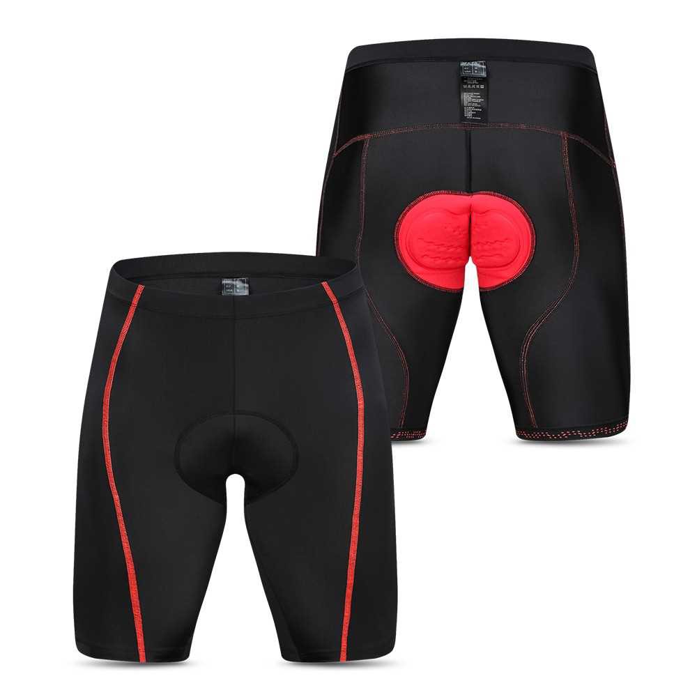 Lixada Men's Cycling Shorts Padded Bicycle Riding Half Pants Bike Biking Tights (red) | Shopee ...