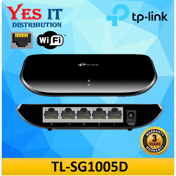 TP-Link TL-SG1005D 5-Port Gigabit Desktop Switch | Shopee Malaysia