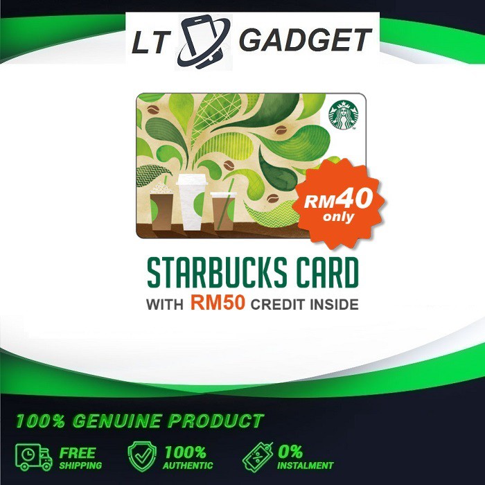 Starbucks Card with RM50 Credits | Shopee Malaysia