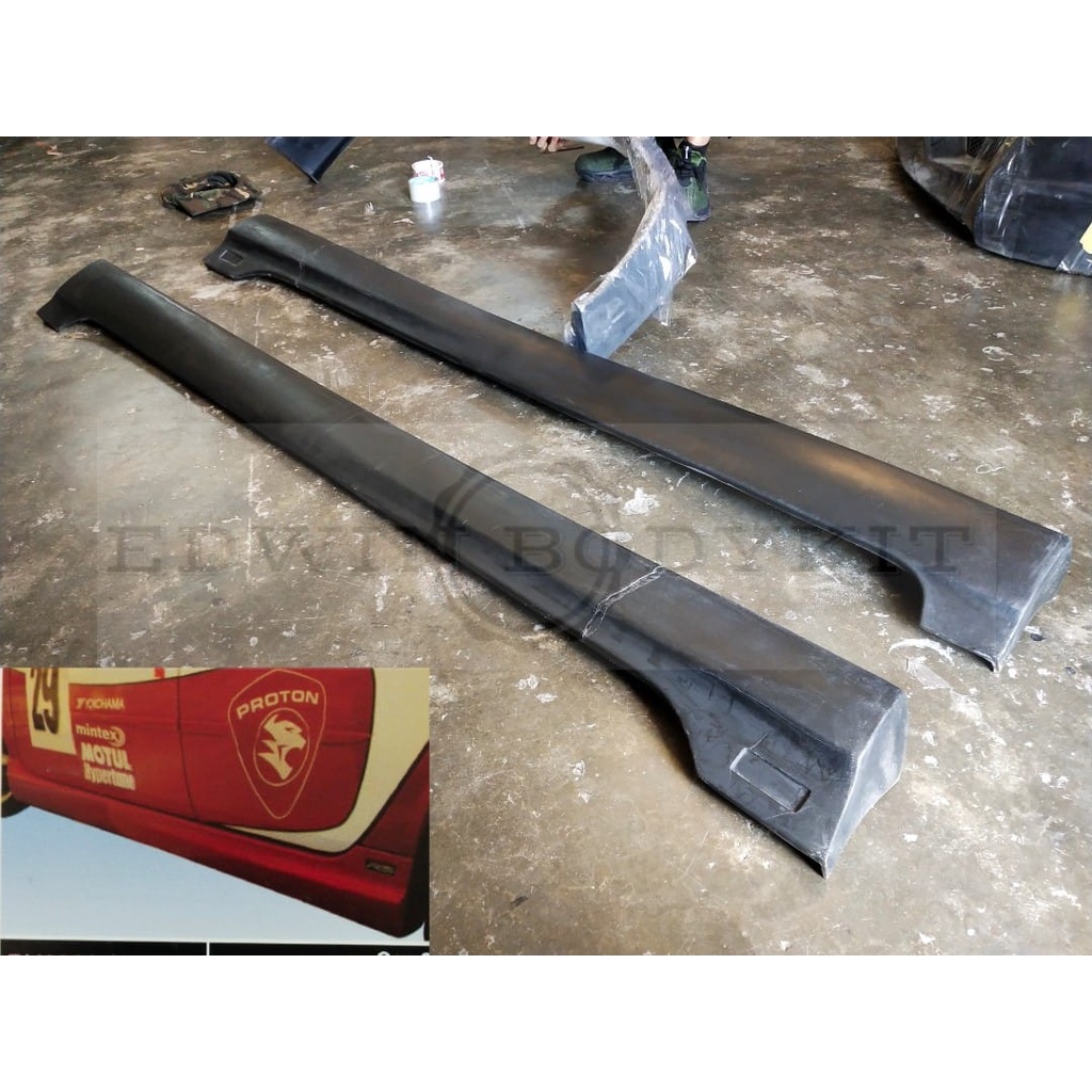 Persona Elegance Gen2 R3 Side Skirt with R3 Sticker Pu Bodykit Tepi ...