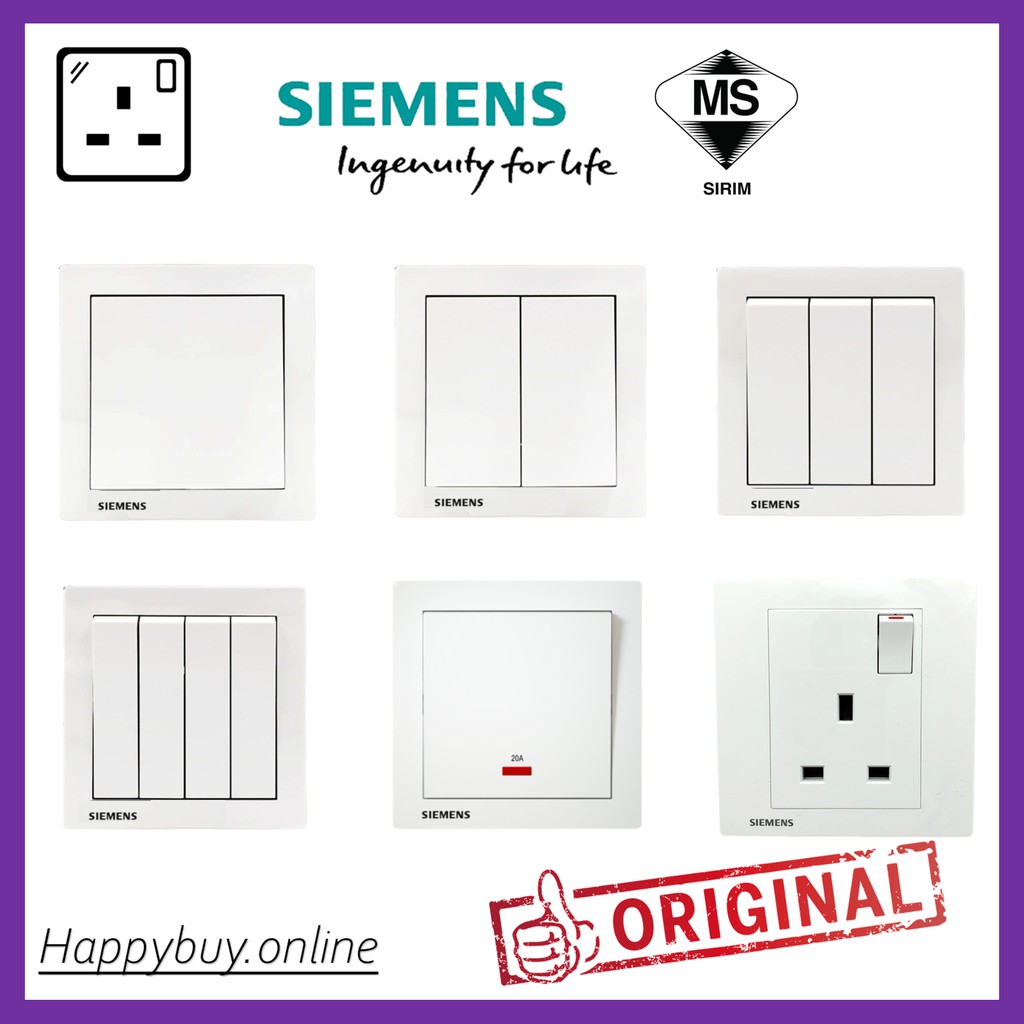 SIEMENS DELTA® Relfa Switches (SIRIM) SIEMENS Switch Socket Home Use ...