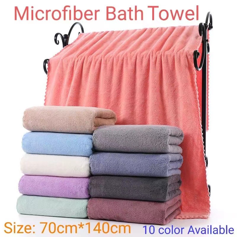 SN_ Mircofiber Bath Towel Beach Towel (70cm*140CM & 100*150CM) Super ...