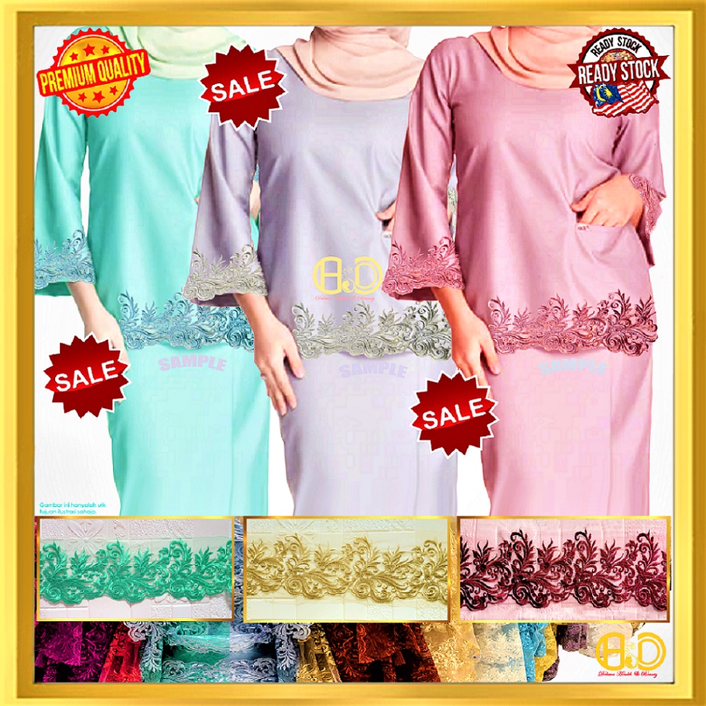 Border lace viral Spiral 13--17cm, border lace cantik, border lace ...