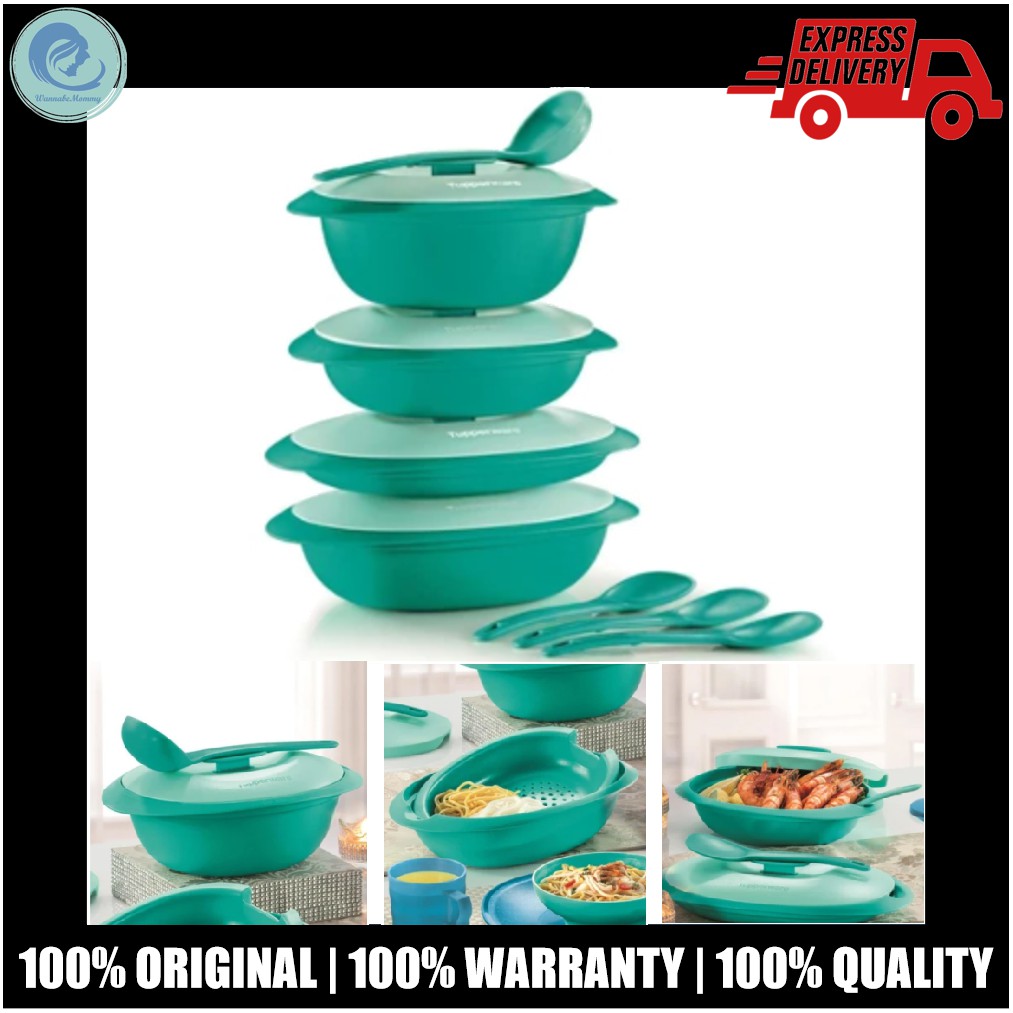 Tupperware Blossom Serveware Set Original Tupperware | Shopee Malaysia
