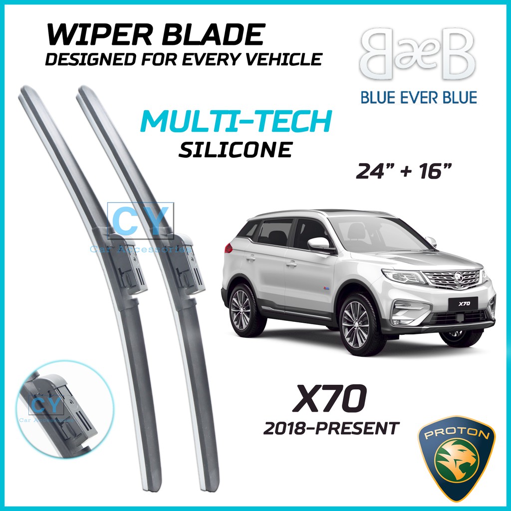 PROTON X70 2018 - Present | BEB Multi-Tech SILICONE Wiper Blades (24 ...