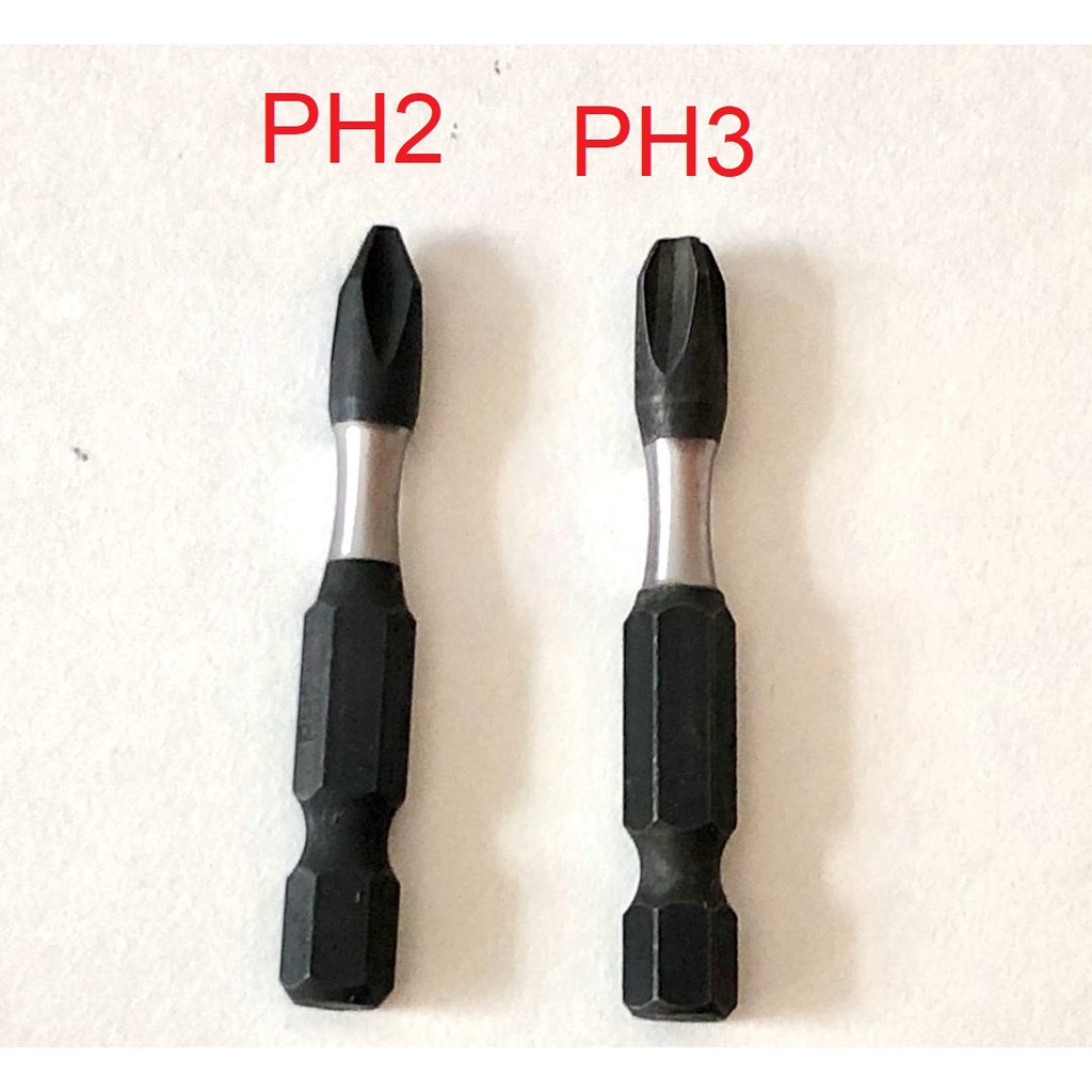 PH2 PH3 50mm Impact Single Ended Power Screw Bit for Bosch Go Screw ...