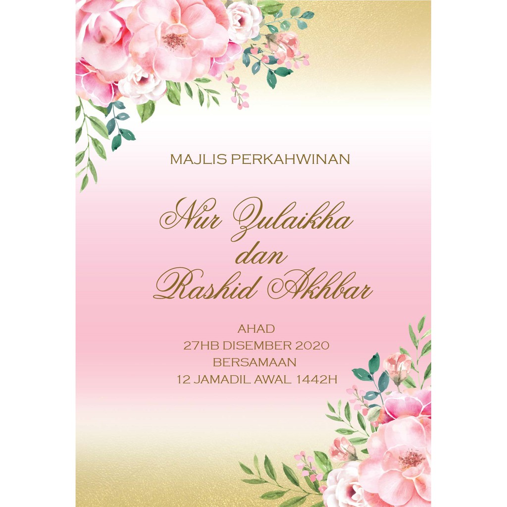 [PRE-ORDER|FAST SHIPPING] Buku Doorgift Majlis Kahwin Custom Yasin ...