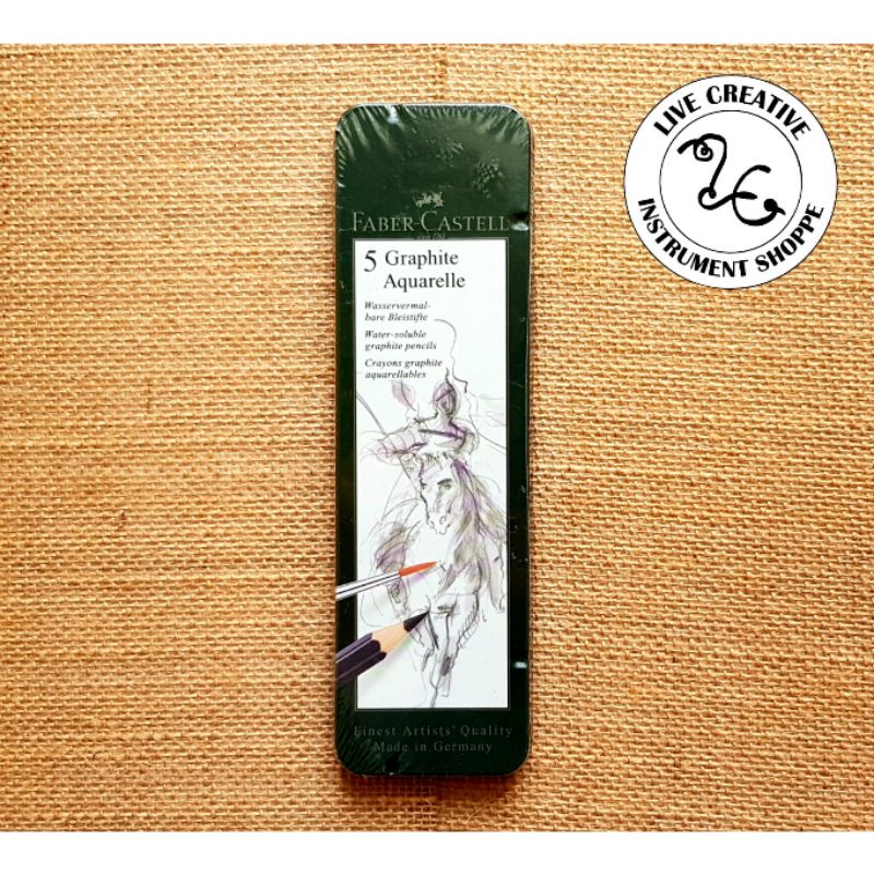 FABER-CASTELL Graphite Aquarelle / Water Soluble Graphite Pencil - Set ...