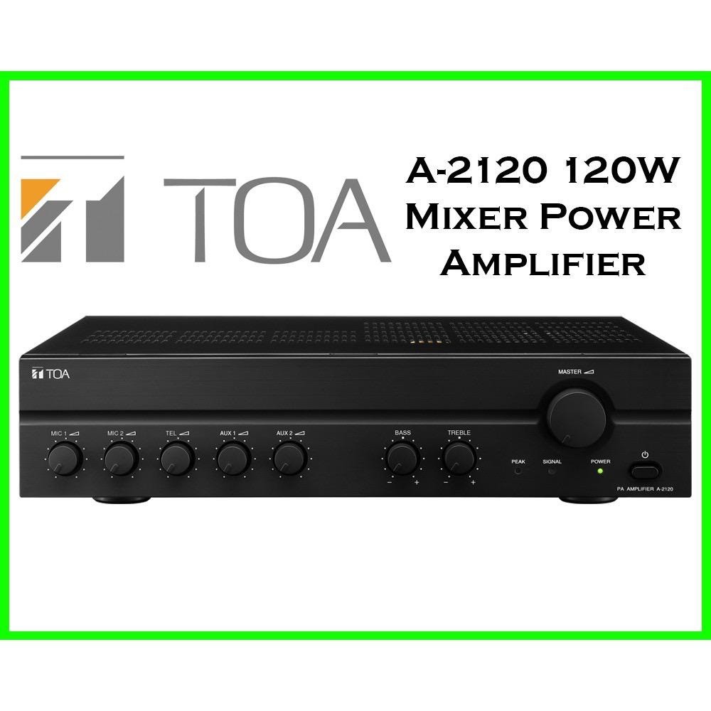 TOA Amplifier A-2120 120Watt Mixer Power Amplifier H Version (A2120 / A2120H) | Shopee Malaysia