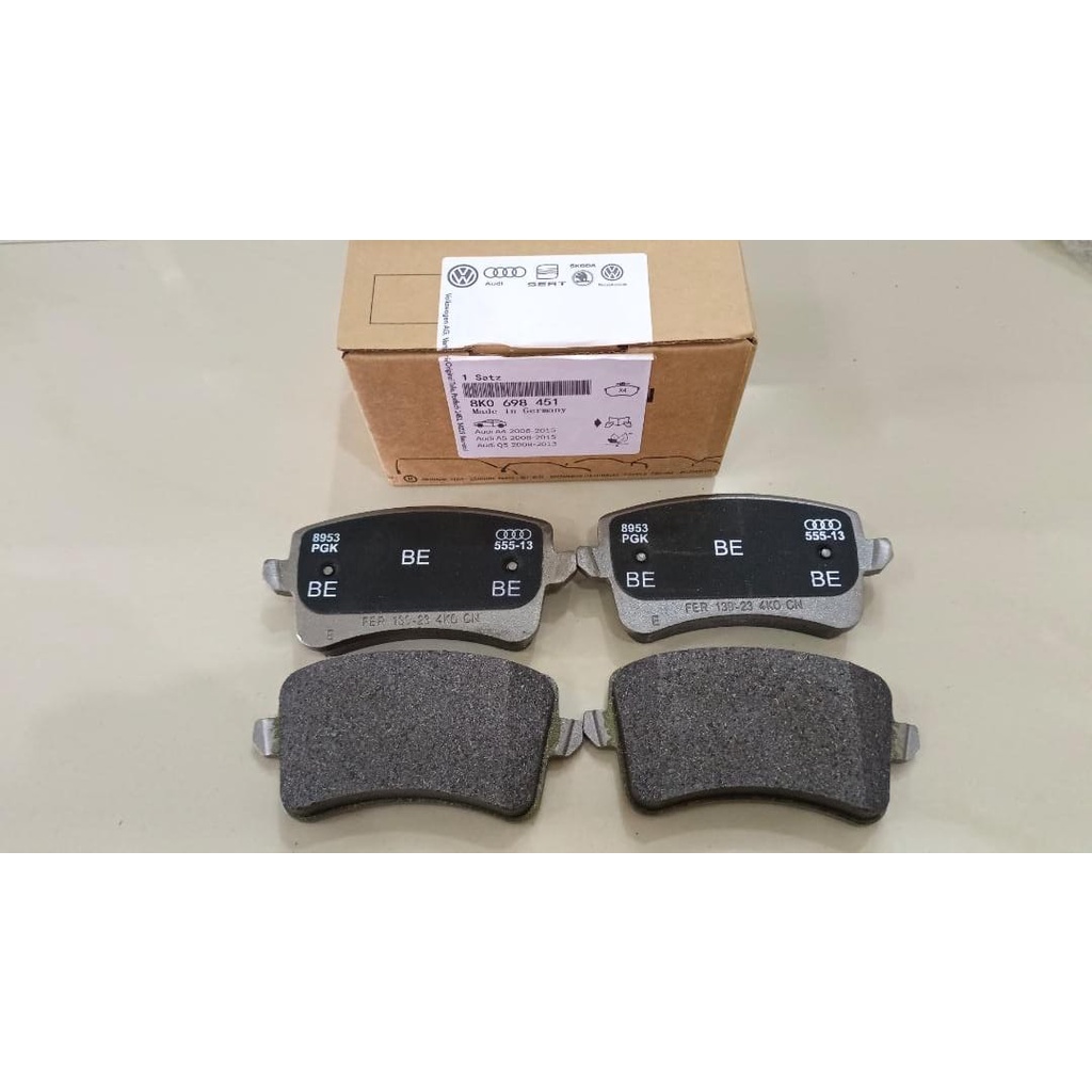 8K0698451 100 % ORIGINAL REAR BRAKE PAD AUDI A4 A5 Q5 | Shopee Malaysia