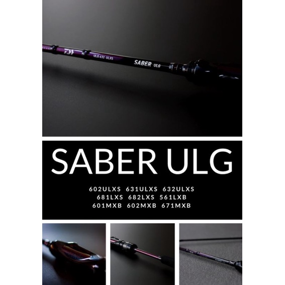 2020 Daiwa Saber ULG Ultralight 2 Pieces Center Joint Spinning Rod | Shopee Malaysia