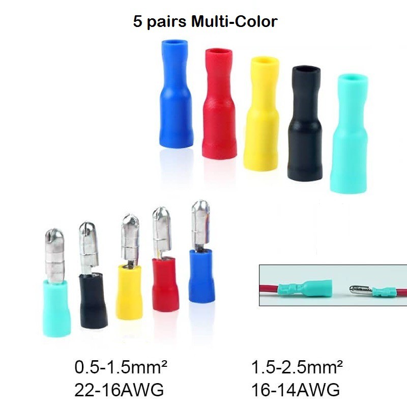 [16] 🇲🇾 5 Pairs FRD(MPD)1.25-156 and FRD(MPD)2-156 Multi-color Female ...