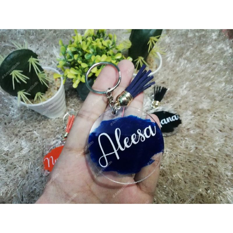 💥Murah💥 Keychain Custom Nama Acrylic 💢 Get FREE GIFT ️😘 Baca Info Dulu ...