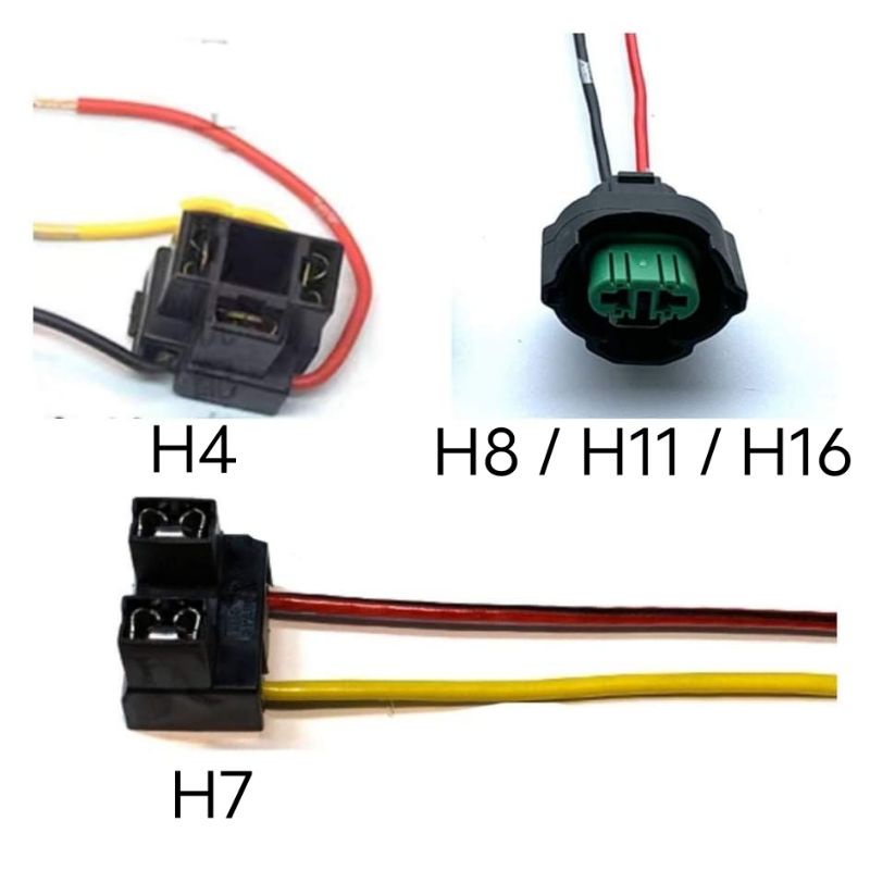CAR HEAD LAMP SOCKET H4 / H7 / H8 / H11 / H16 / H1 | Shopee Malaysia