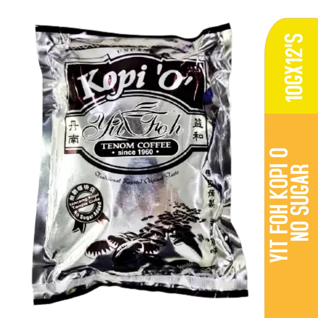 YIT FOH KOPI O [NO-SUGAR] 12'SX10G 9557822208226 | Shopee Malaysia