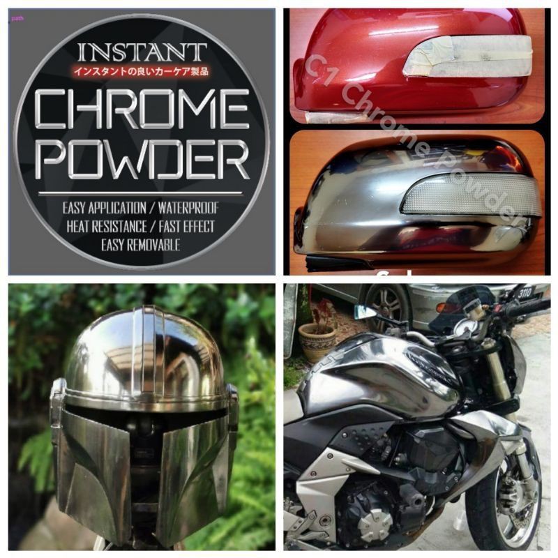 Local Stock🔥CHROME POWDER (C1)🔥Yamaha Suzuki Ninja Proton Perodua ...