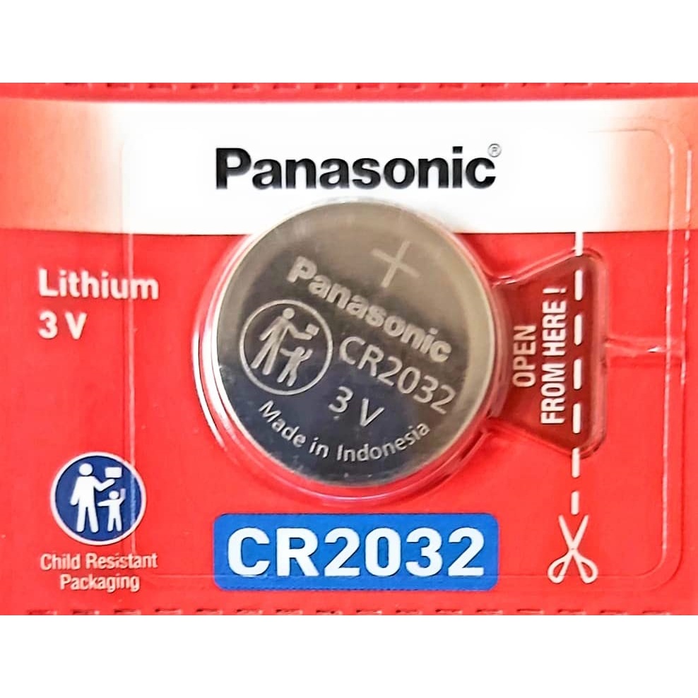 ORIGINAL PANASONIC CR2032 LITHIUM BATTERY 3V CR-2032/5BE | Shopee Malaysia