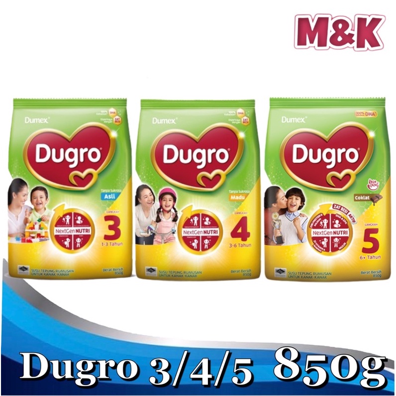 Dumex Dugro 3/4/5 (Choclate/Asli/Madu) - 850g | Shopee Malaysia