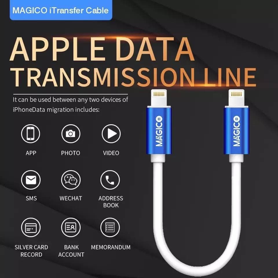 Magico Data Cable Transfer Restore Iphone Ipad iTransfer Cable DCSD ...