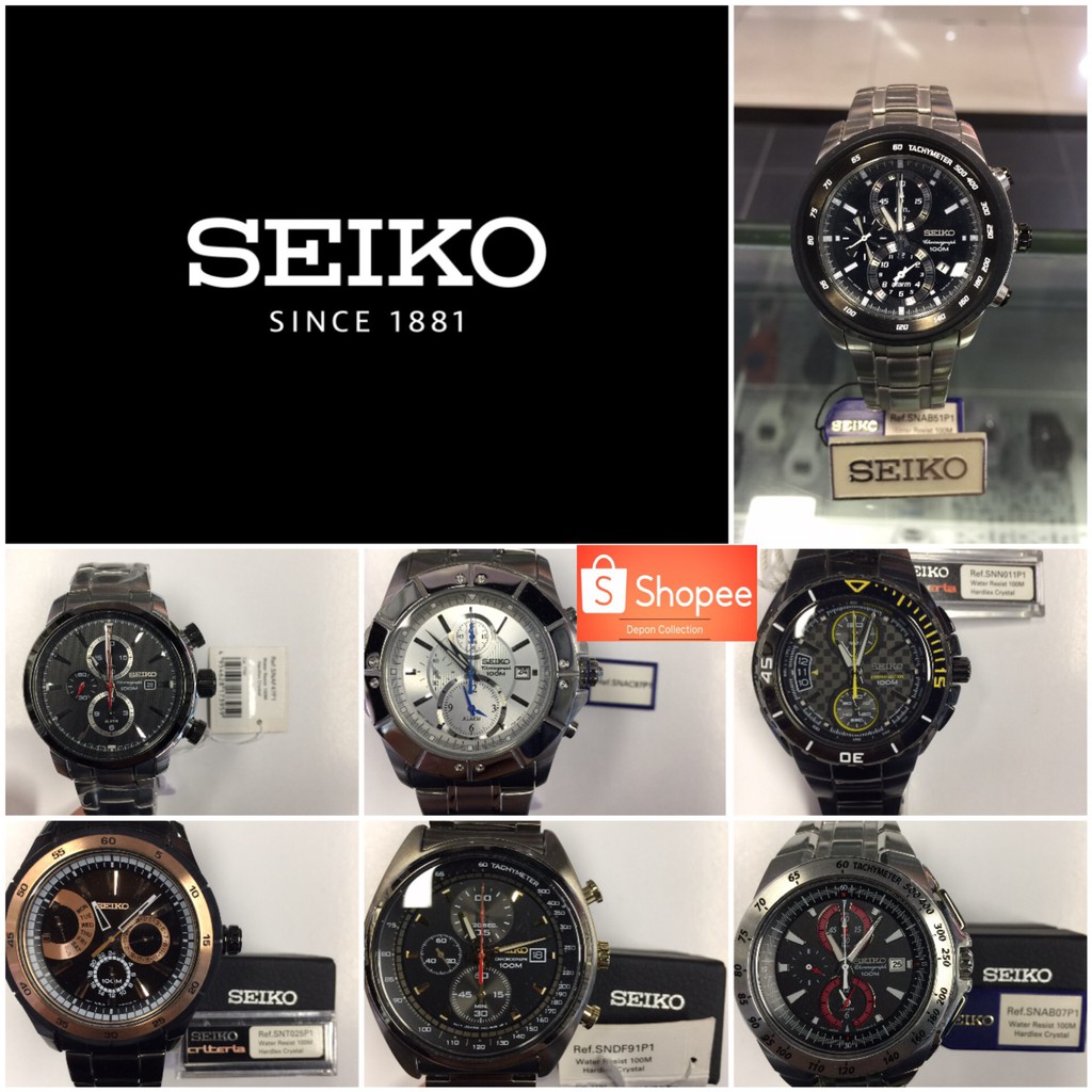 Seiko chronograph watch / Seiko Multi-function watch. 100% Original ...