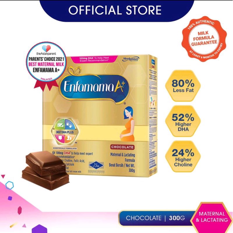 Enfamama A+ Chocolate 300g (Maternal & Lactating Milk Formula) | Shopee ...