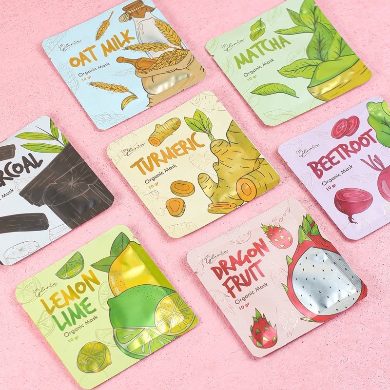 🔥READY STOCK🔥 CLAY MASKER (ORGANIC) 10 GRAM BY LEA GLORIA 100% ORIGINAL WITH NEW PACKAGING ...