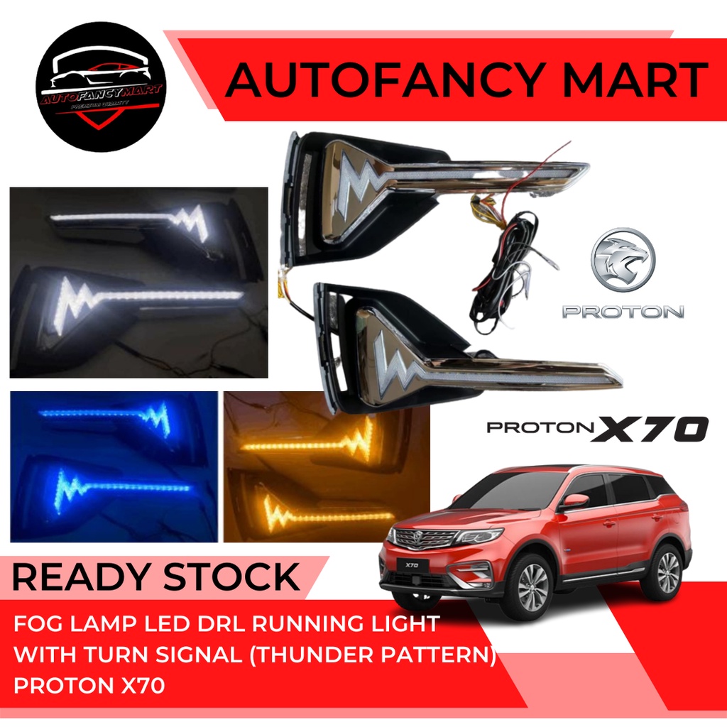 PROTON X70 RUNNING FOG LAMP COVER DAYLIGHT DAY LIGHT TURN SIGNAL LED 3 ...