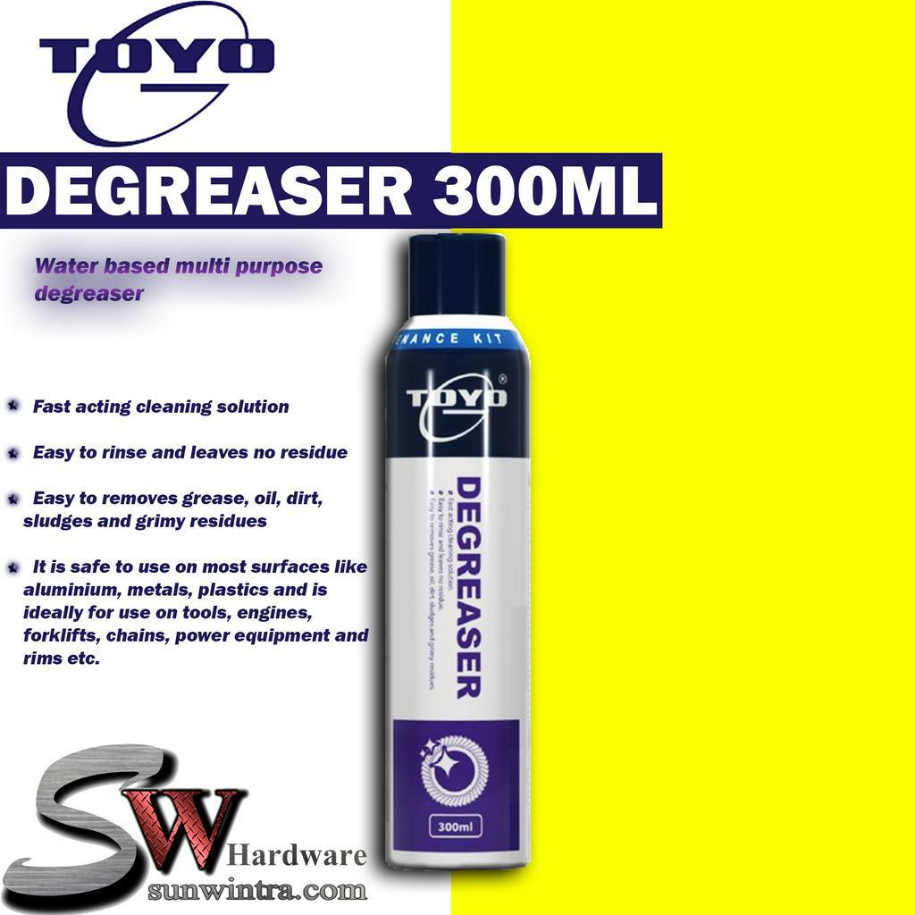TOYO-G WATER BASED MULTI PURPOSE DEGREASER Spray 300ML Aerosol Series ...