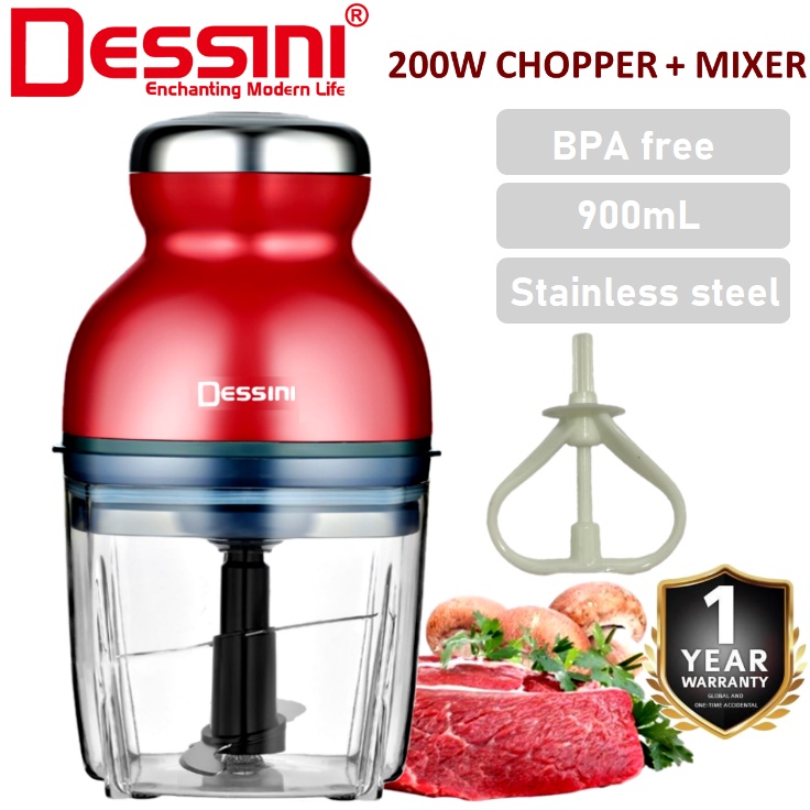 DESSINI ITALY RS-1686 900mL Capsule Cutter Spin Chopper Blender Grinder ...